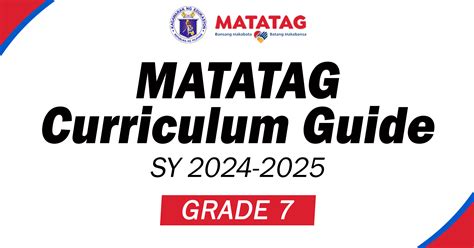Grade 7 Matatag Curriculum Guides Sy 2024 2025 All Subjects Deped Click