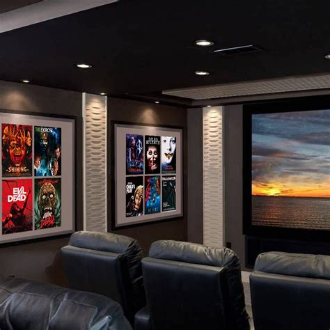 TYZZHOA 18 pósteres clásicos de película de terror para decoración de