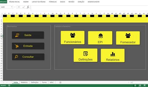 Planilha De Controle De EPI Termo De Entrega Smart Planilhas