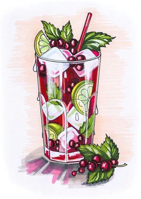 Летние напитки рисунки 6 тыс изображений найдено в Яндекс Картинках Schizzi Darte Schizzi Arte