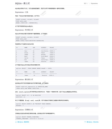 Sqlite