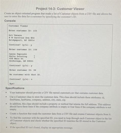 Solved Project 7 3 Contact Manager Create A Program That A