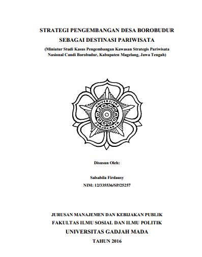 Skripsi Fisipol Ugm Contoh Surat
