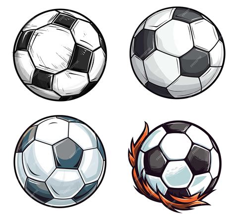 Premium Vector Vector Doodle Soccer Ball
