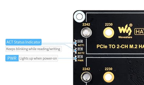 Go Create Raspberry Pi Raspberry Pi 5 And Accessories Waveshare Pcie To 2 Ch M2 Adapter