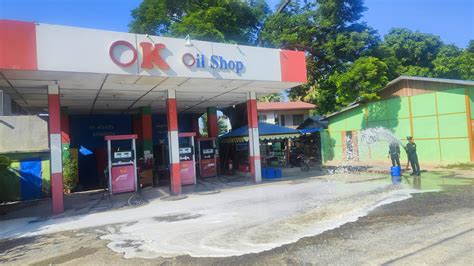 မြစ်သားမြို့နယ်ကူမဲမြို့ရှိ Ok Oil Shop စက်သုံးဆီအရောင်းဆိုင်သို့