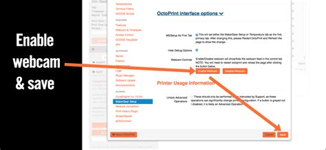 Enabling A Webcam In Octoprint MakerGear