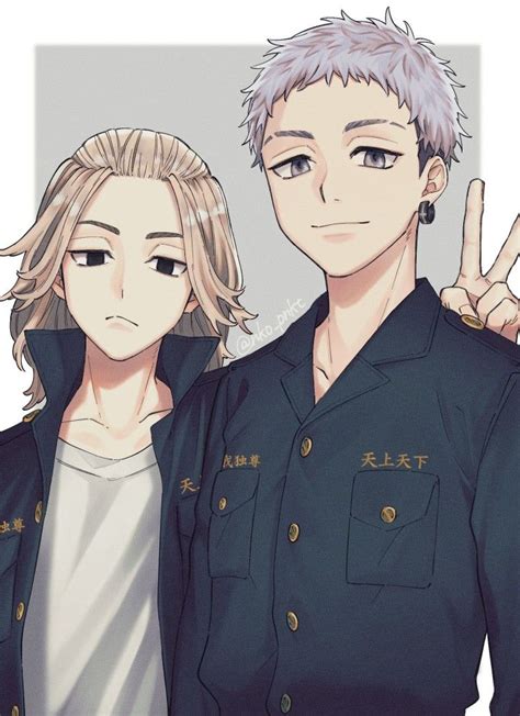 Mikey And Mitsuya Takashi Tokyo Tokyo Ravens