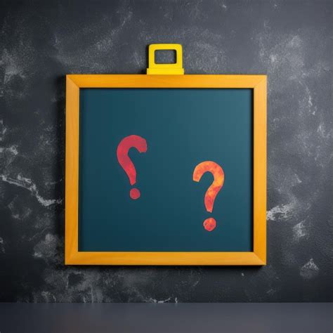 Premium Ai Image Question Mark Copy Space Board