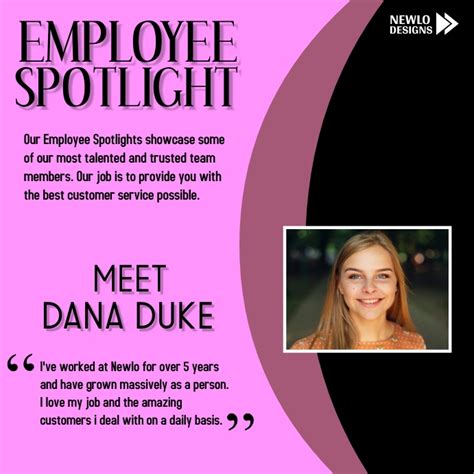 Employee Spotlight Template Free