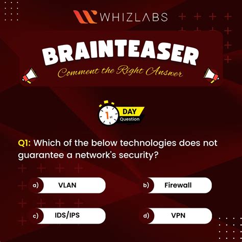 Whizlabs On Linkedin Brainteaser September2023 Brainteaser Networksecurity Winningmindset