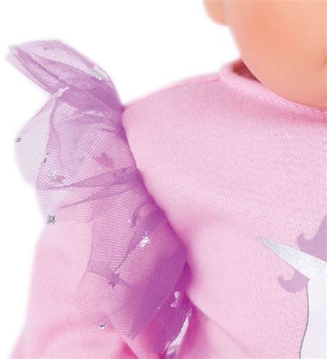 Tiny Treasures Doll Clothes Dress W Unicorn Purple