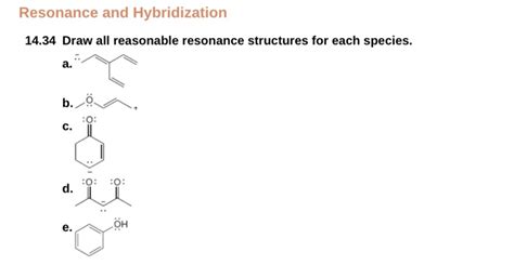 Solved Resonance And Hybridization Draw All Reasonable Chegg Com