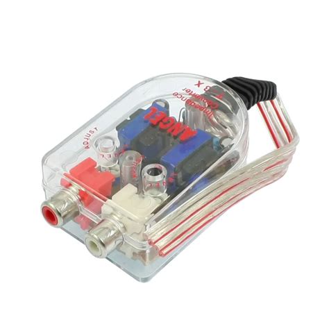 Uxcell Auto Car Line Out 2 Rca Input Audio Impedance Converter In