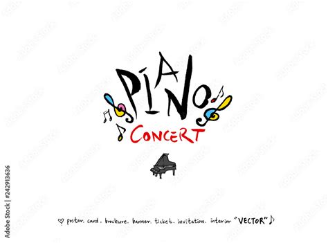 음악회 포스터 손으로 그린 음악 일러스트 Stock Vector Adobe Stock