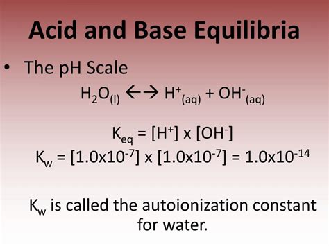 PPT - Acid and Base Equilibria PowerPoint Presentation, free download ...