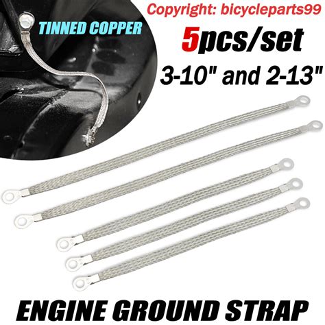 5pcs Universal Heavy Duty Engine Ground Strap Automotive Truck Car 3 10