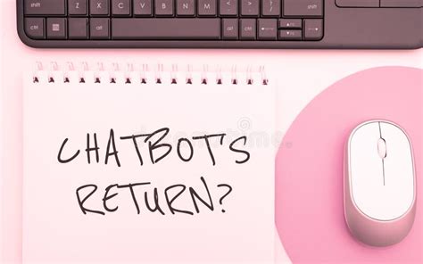 Sign Displaying Chatbot S Return Business Idea Program That
