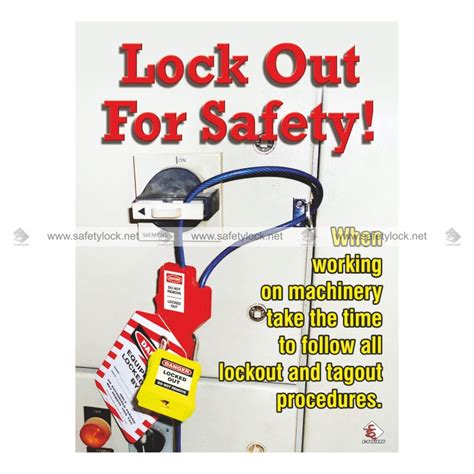 Lockout Poster Lock Out For Safety E Square
