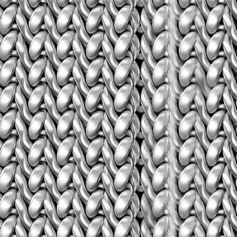 Premium Photo Plain Silver Color Long Chain Pattern Texture