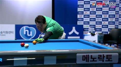 다시 한번 다득점을 만들어내며 3이닝만에 세트포인트 만드는 강동궁 휴온스 Pba 챔피언십 2022 다음스포츠
