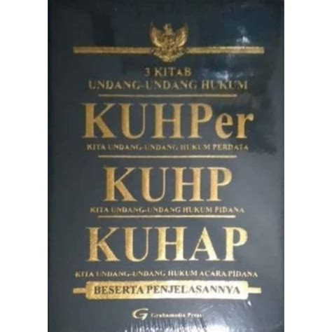 Jual 3 Kitab Undang Undang Hukum Kuhper Kuhp Kuhap Kalep