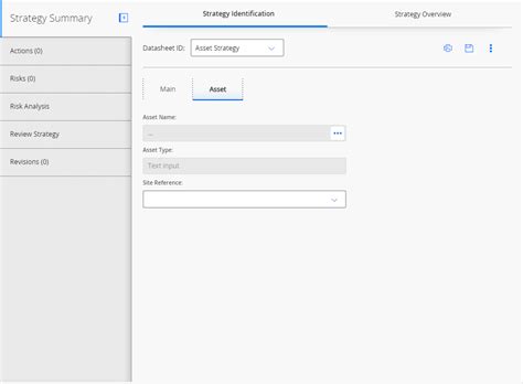 Create A New Asset Strategy With A Linked Asset
