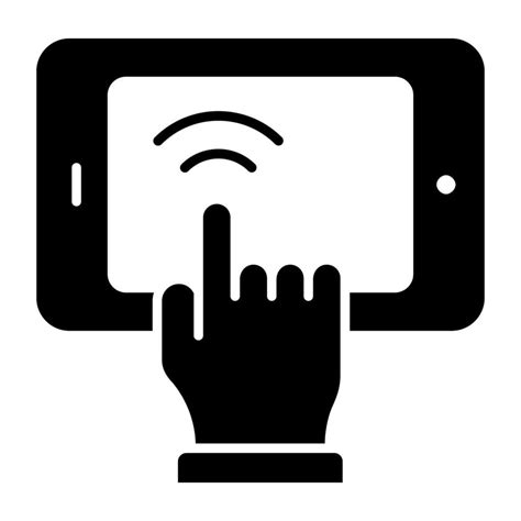 A Modern Design Icon Of Mobile Wifi Vector Art At Vecteezy