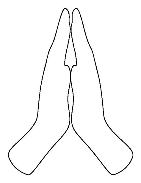 Praying Hands Craft Template