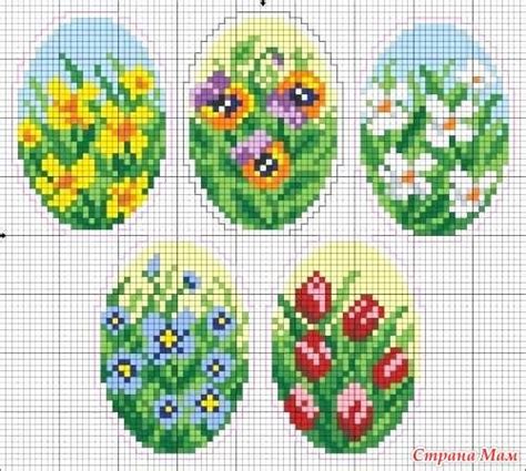 Пасхальные яйца Модели стежков Крой и шитье Бисерный крест