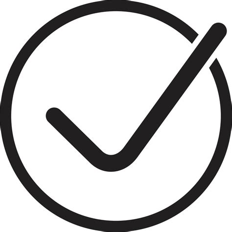 Check Mark Icon Vector Design Vector Art At Vecteezy