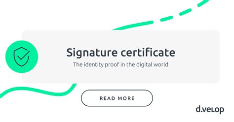 Signature Certificate Digital Identity D Velop Blog