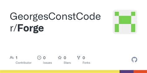 Github Georgesconstcoderforge