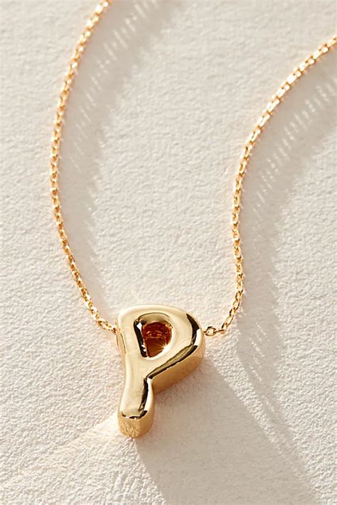 Bubble Monogram Necklace Free People