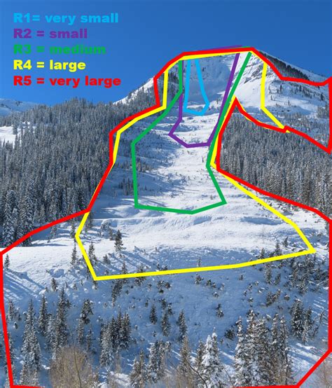 Avalanche Org Relative Size R Scale