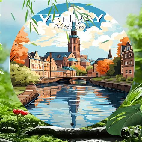 Venray 네덜란드 알루미늄 금속 간판 1개 8x8 인치 빈티지 스타일 둥근 벽 예술 내후성 및 자외선 방 Temu Korea