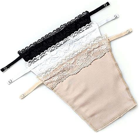 Womens Clothing 2018 3pcs Lady Lace Clip On Mock Camisole Bra Insert