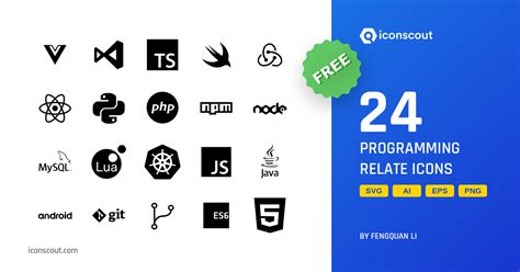 Free Programming Relate Icon Pack Flat Logos Icons Svg Png Ico Available