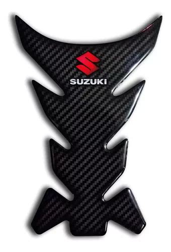 Protector De Tanque Tank Pad Suzuki Fibra De Carbono Negro MercadoLibre
