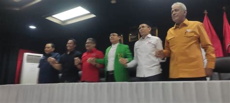 Empat Ketua Umum Partai Pengusung Ganjar Pranowo Gelar Rapat Konsolidasi Politik Bersama TPN ...