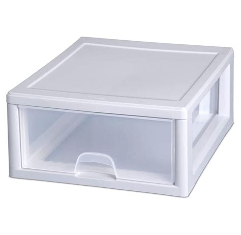 16 Qt Stacking Storage Drawer Stackable Plastic Bin Drawer To Organize