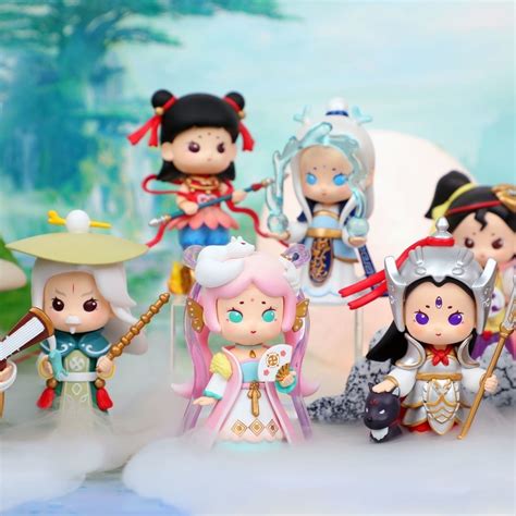 Canruo Star Seal List Series ตุ๊กตาสไตล์โบราณ Nezha กล่องตาบอด Shen