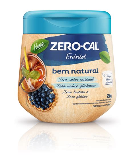 Zero Cal Eritritol Sachê E Pote Selo Vegano