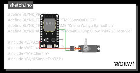 Servo Motor Blynk Wokwi ESP32 STM32 Arduino Simulator
