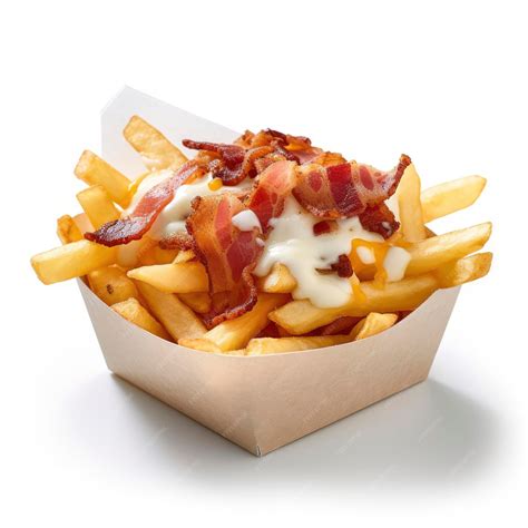 Batata Frita Com Bacon E Cheddar Imagem Premium Gerada Com Ia