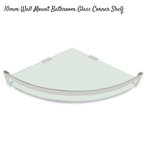 10mm Wall Mount Bathroom Glass Corner Shelf At Rs 580 Glass Corner