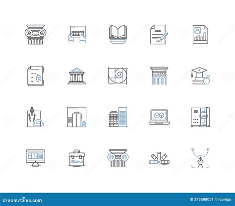 System Operation Line Icons Collection Optimize Execute Operate