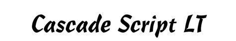 Download Cascade Script Lt Font For Free
