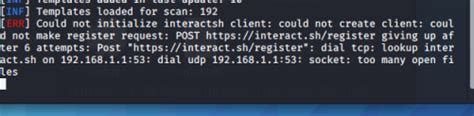 Could Not Initialise Interactsh Client · Issue 1175 · Projectdiscovery