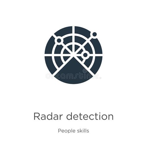 Radar Detection Icon Vector Trendy Flat Radar Detection Icon From People Skills Collection